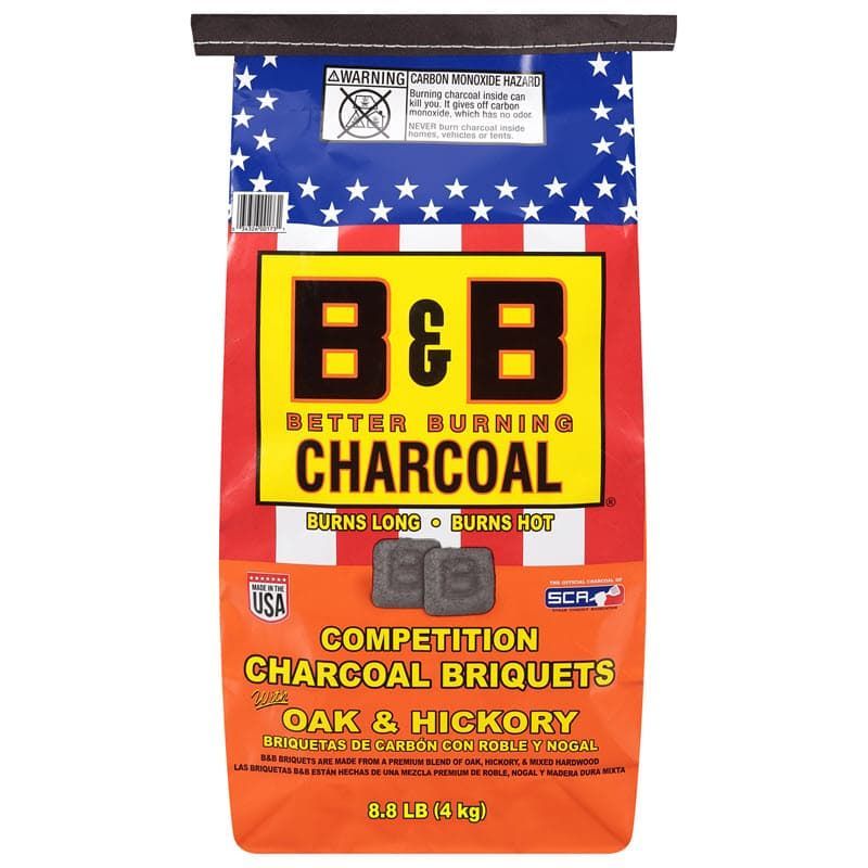 Competition Oak & Hickory Charcoal Briquets | B&B Charcoal