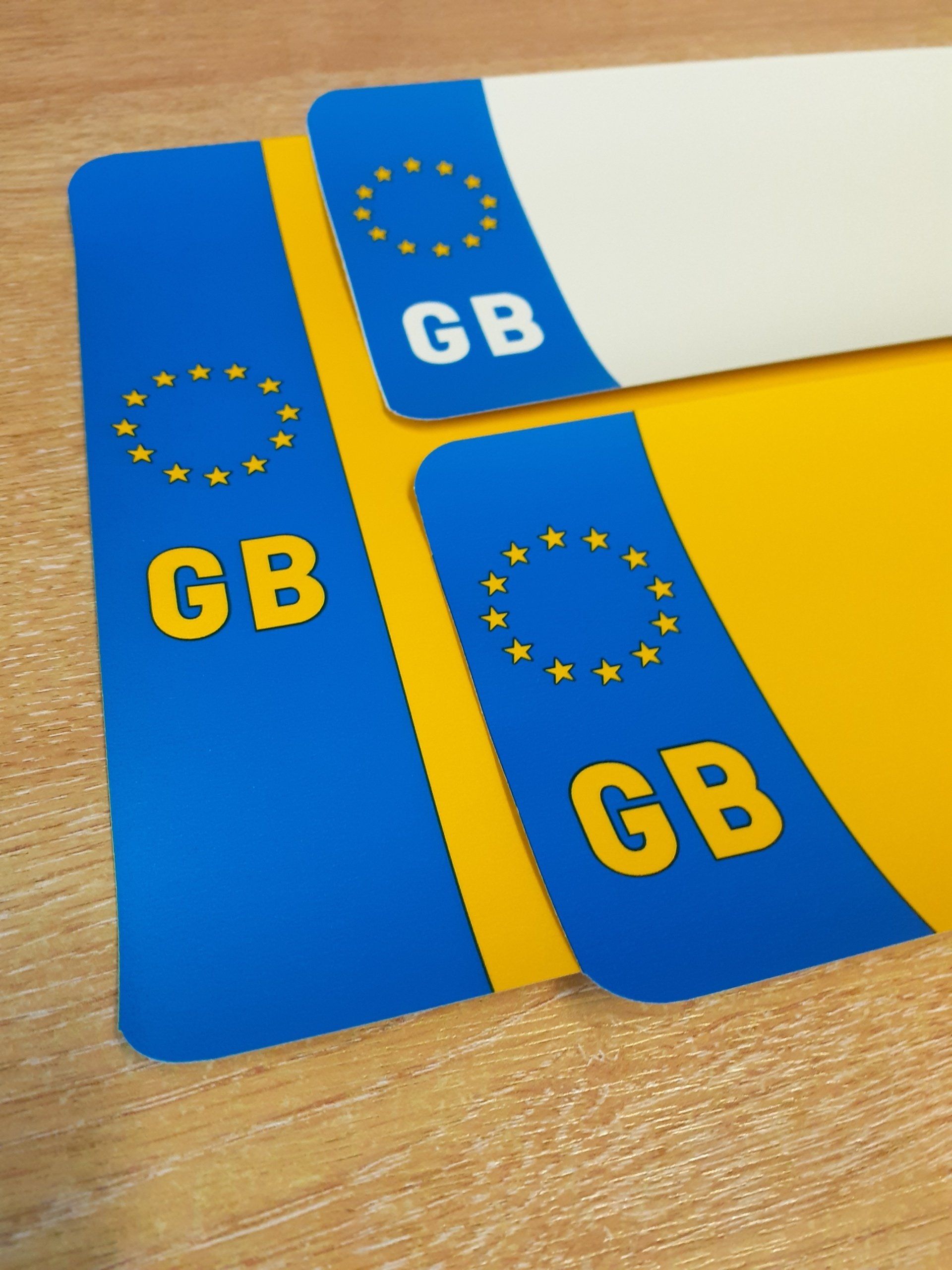 Brexit Update on GB EU Flag Plates