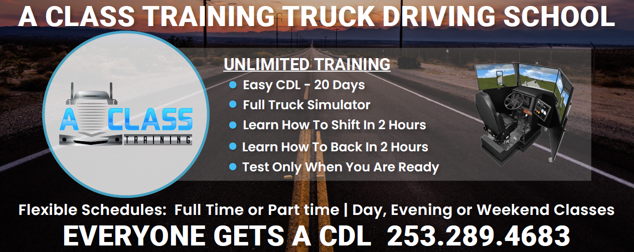 Best Trucking School in Washington | A Class Training Truck Driving School