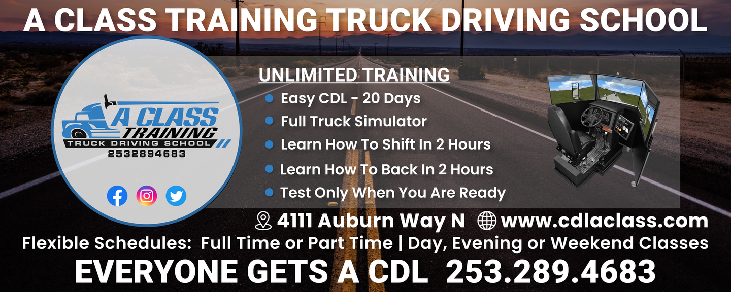 Best Trucking School in Washington | A Class Training Truck Driving School