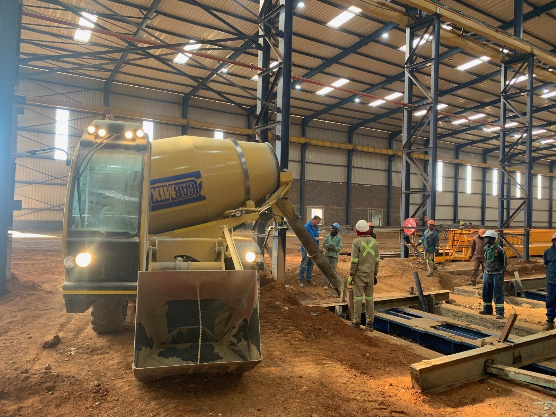 Remote concrete for Warehouses and sheds