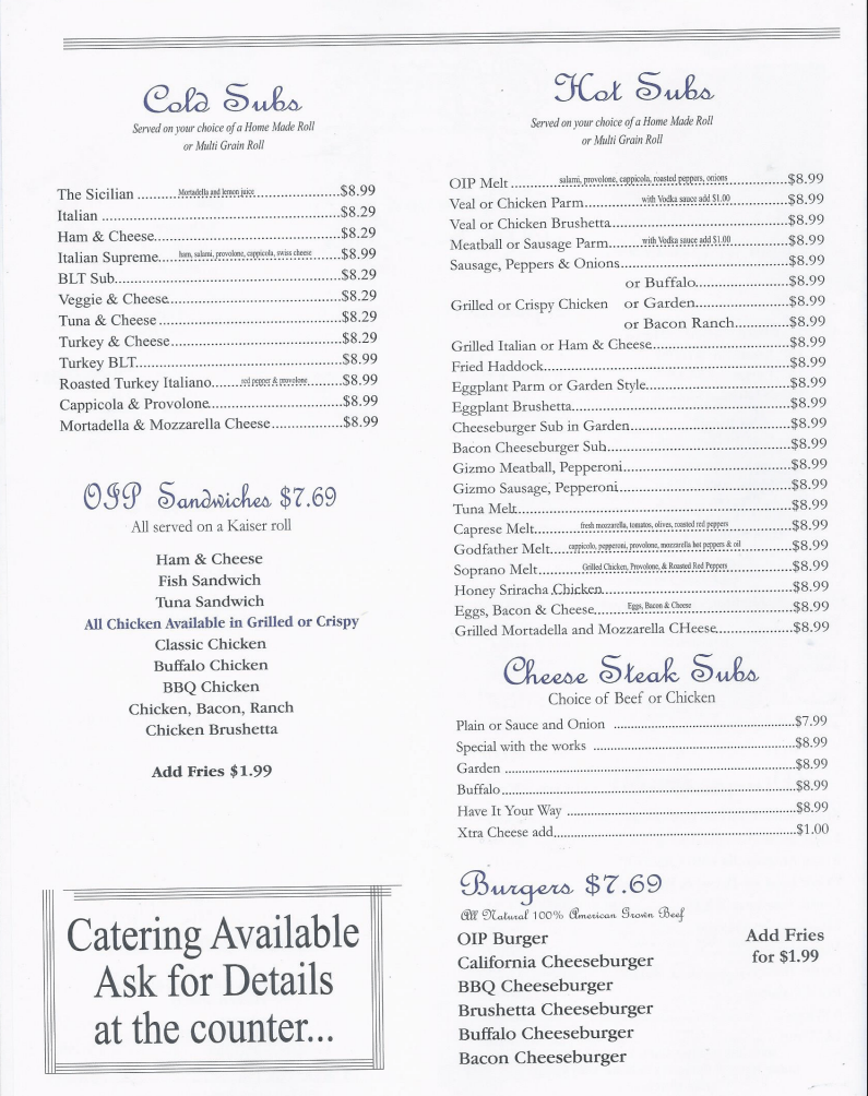 Menu | Frackville, PA | 570-874-1690 Menu | Frackville, PA | 570-874-1690