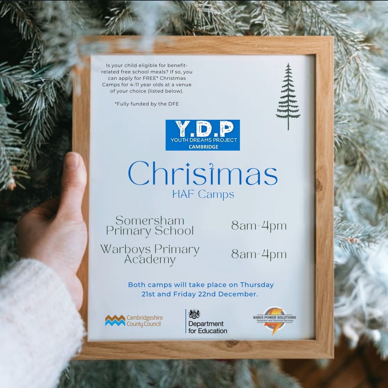 Book onto a Camp | YDP Cambridge