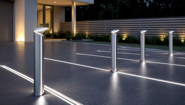 Stainless Steel Lighted Security Bollards