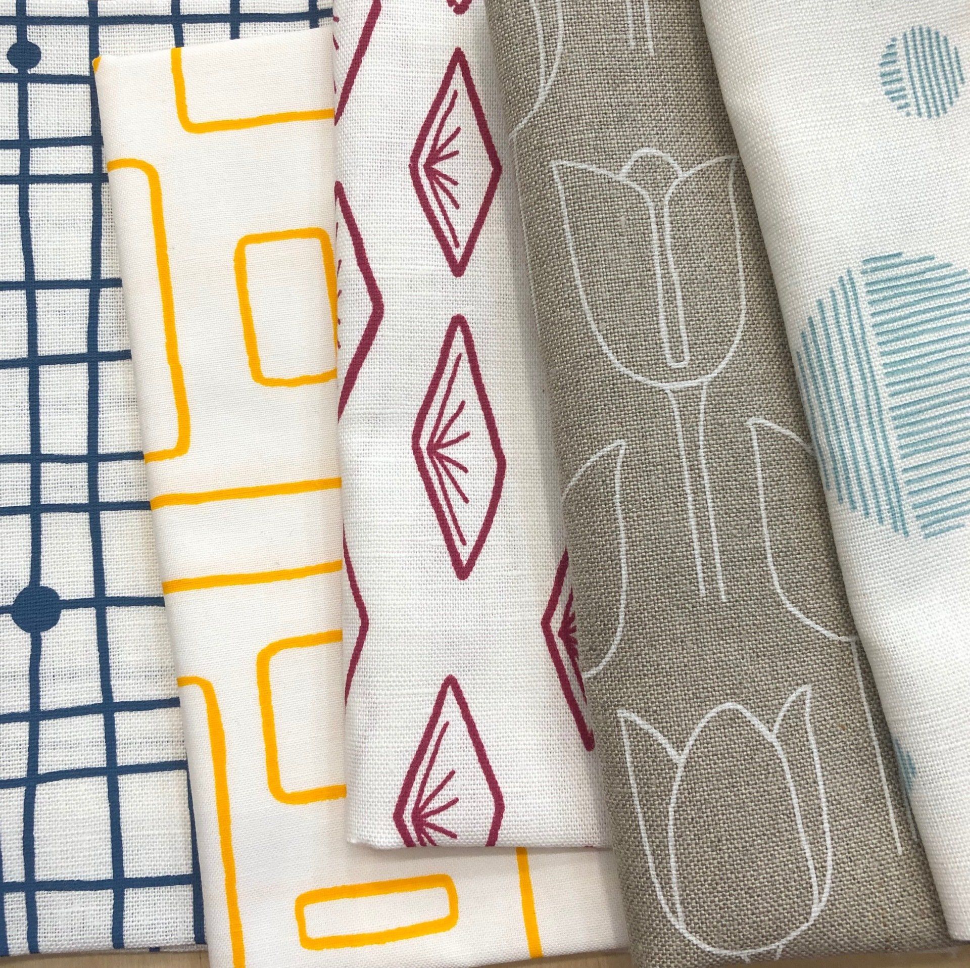 Colette Moscrop hand screen printed textiles and accessories