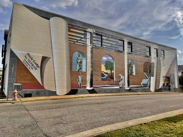 Must See Exterior Mural Doric Masonic Lodge #732