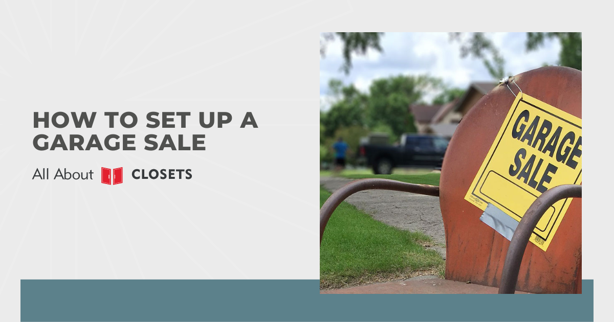 How to Set Up a Garage Sale