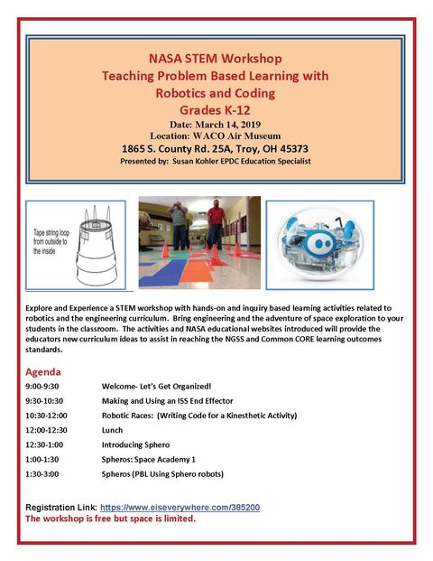 NASA STEM TEACHER WORKSHOPS