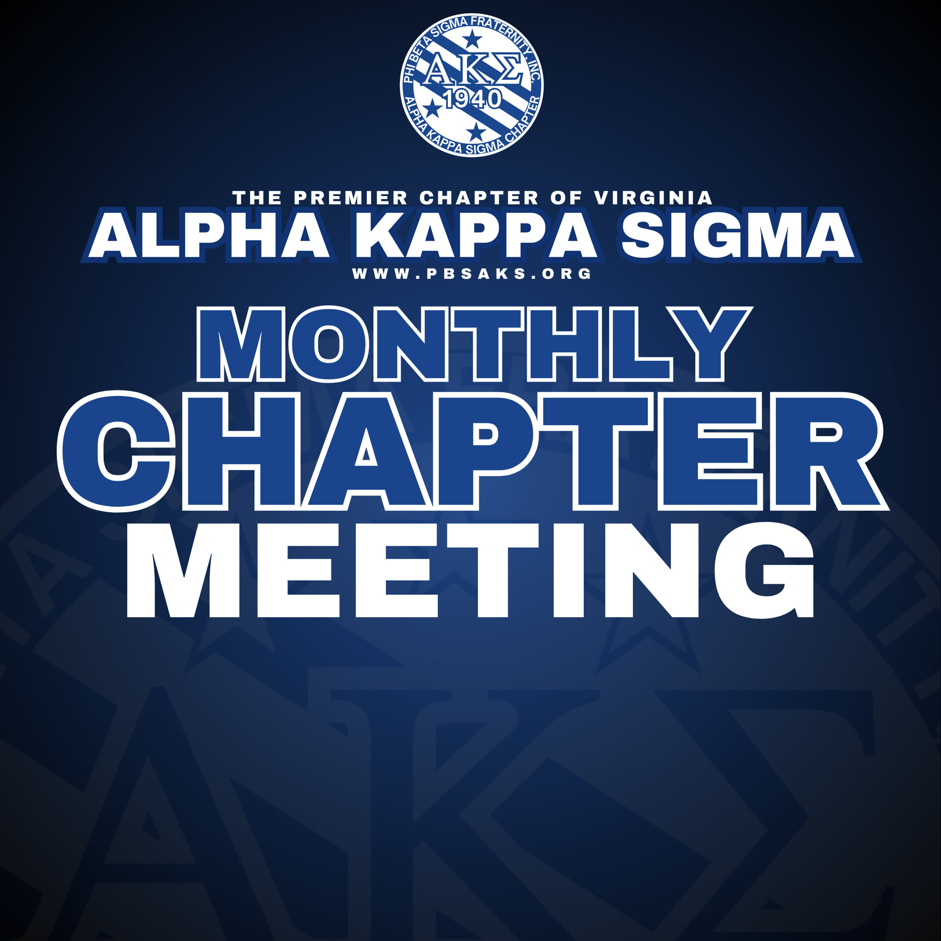 Monthly Chapter Meeting