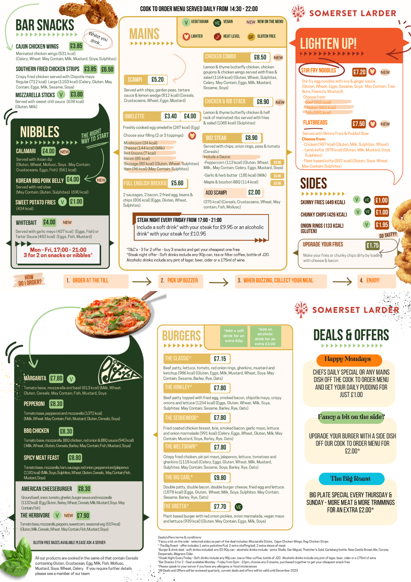 Menus at HOST Somerset | HOST Somerset Hinkley Point