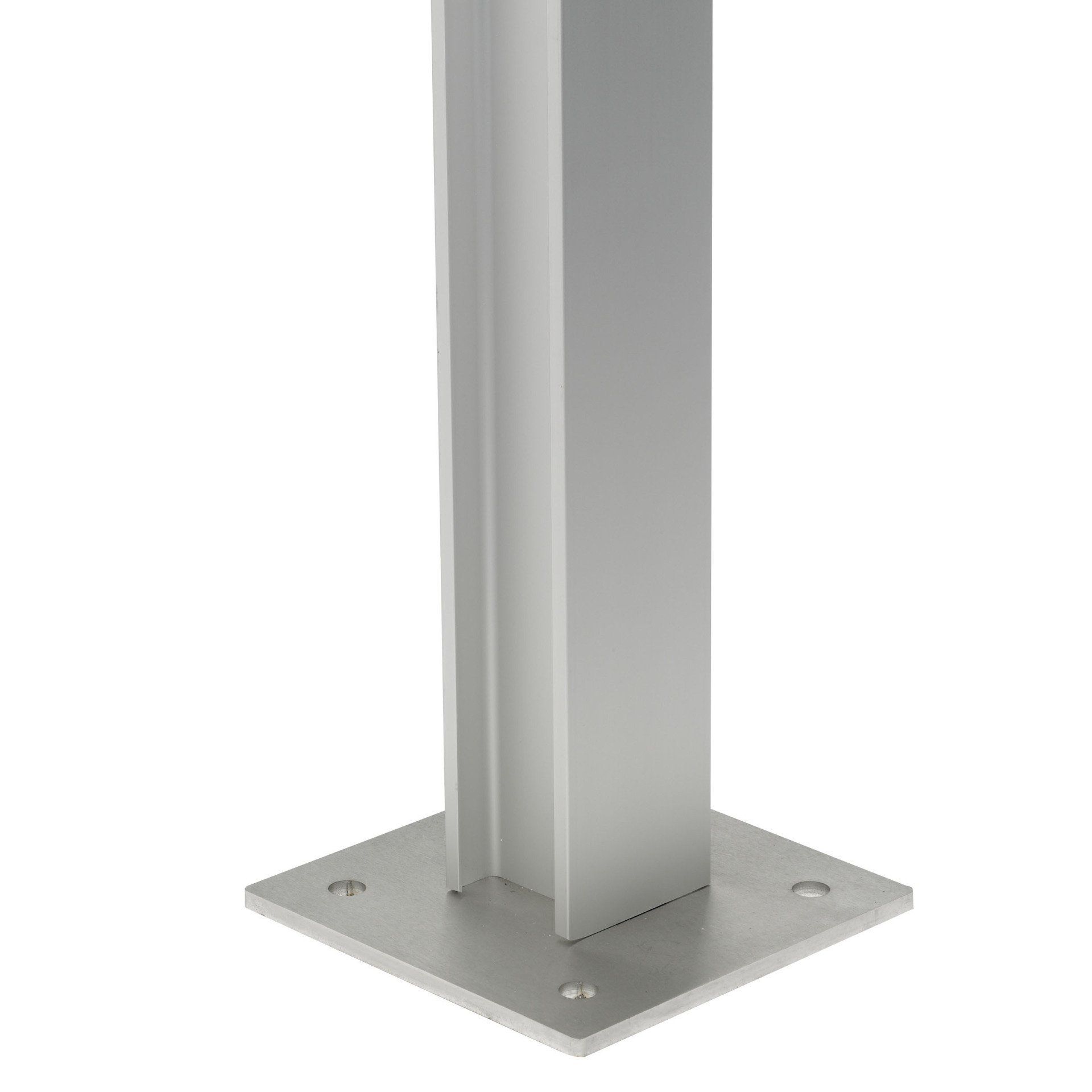 aluminium gleufpalen 48 mm voor houten tuinschermen