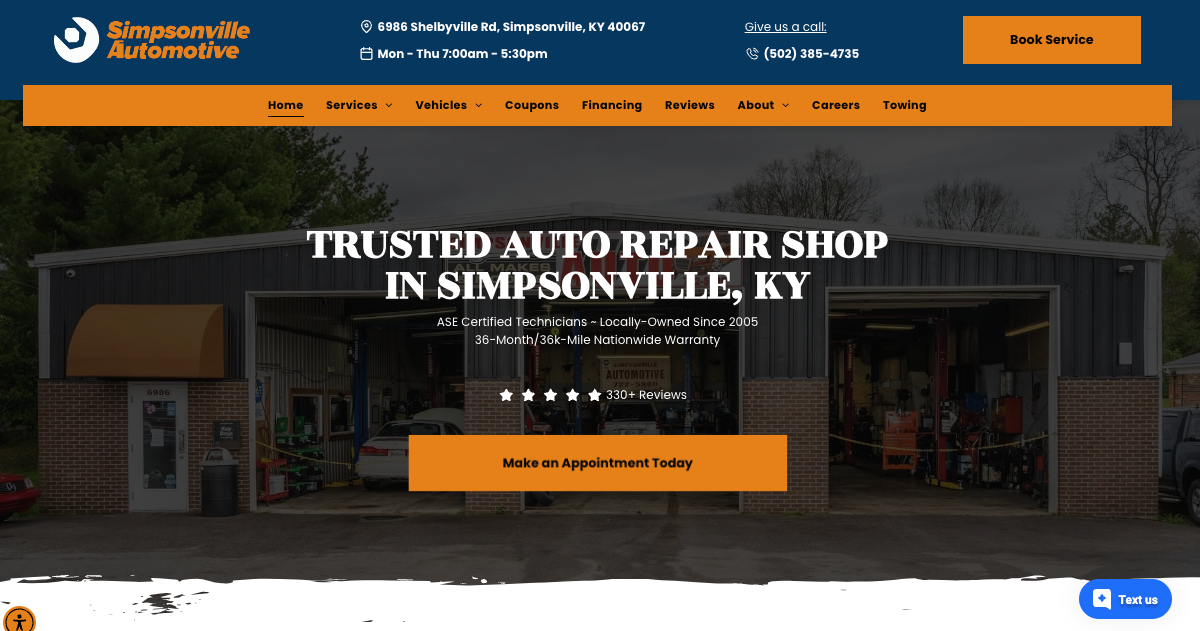 Reliable, Quality Auto Repair - Simpsonville Automotive