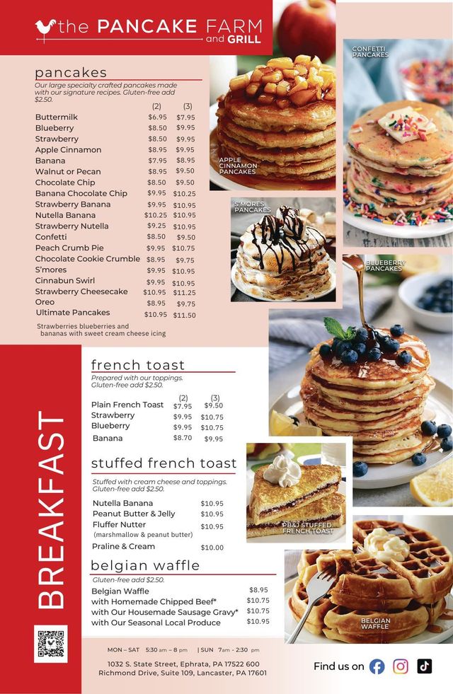 Pancake Breakfast Menu Menu 2025 Madam Pancake In Amsterdam