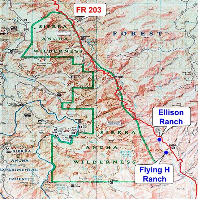 Arizona Forest Road Map