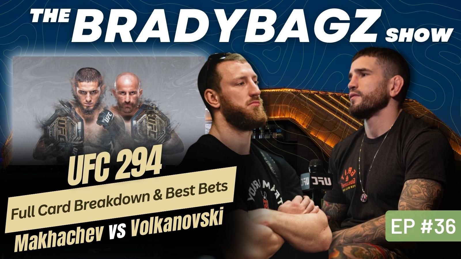 New Episode Of The BradyBagz Show with Sean Brady & Joe Pyfer UFC 294 ...