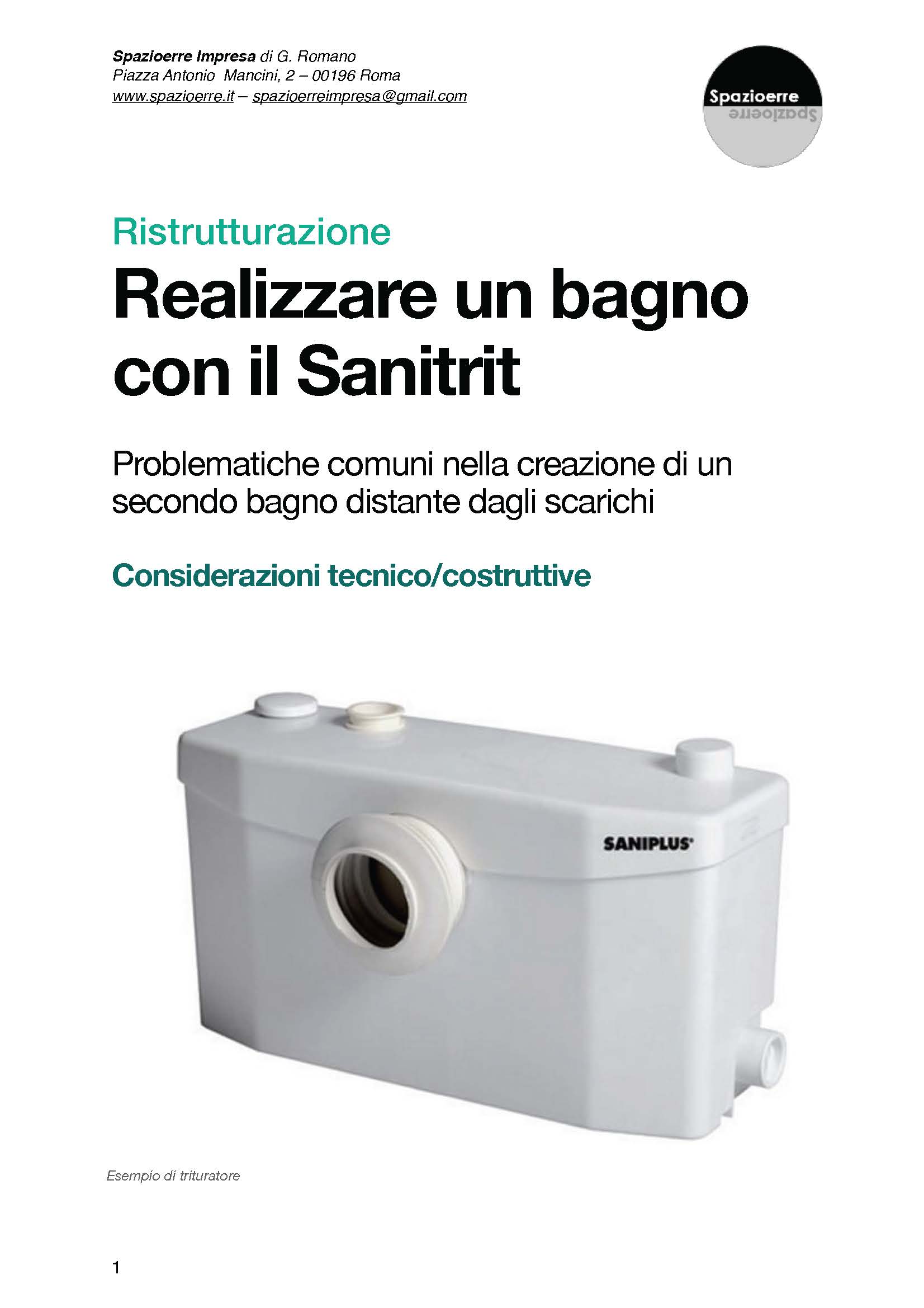 REALIZZARE UN BAGNO CON IL SANITRIT - parte 1