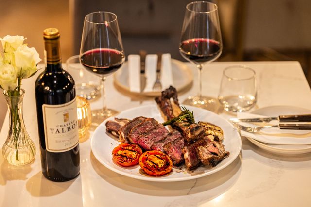 Steak Night Wednesdays wine on the house with any sharing steak