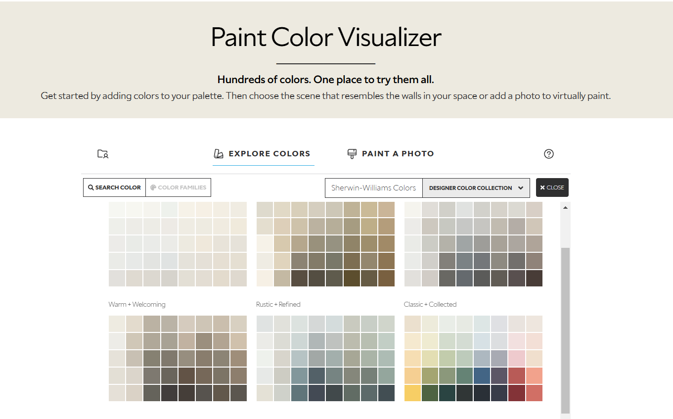 Place Interior Paint Color Chart Sherwin Williams Products House