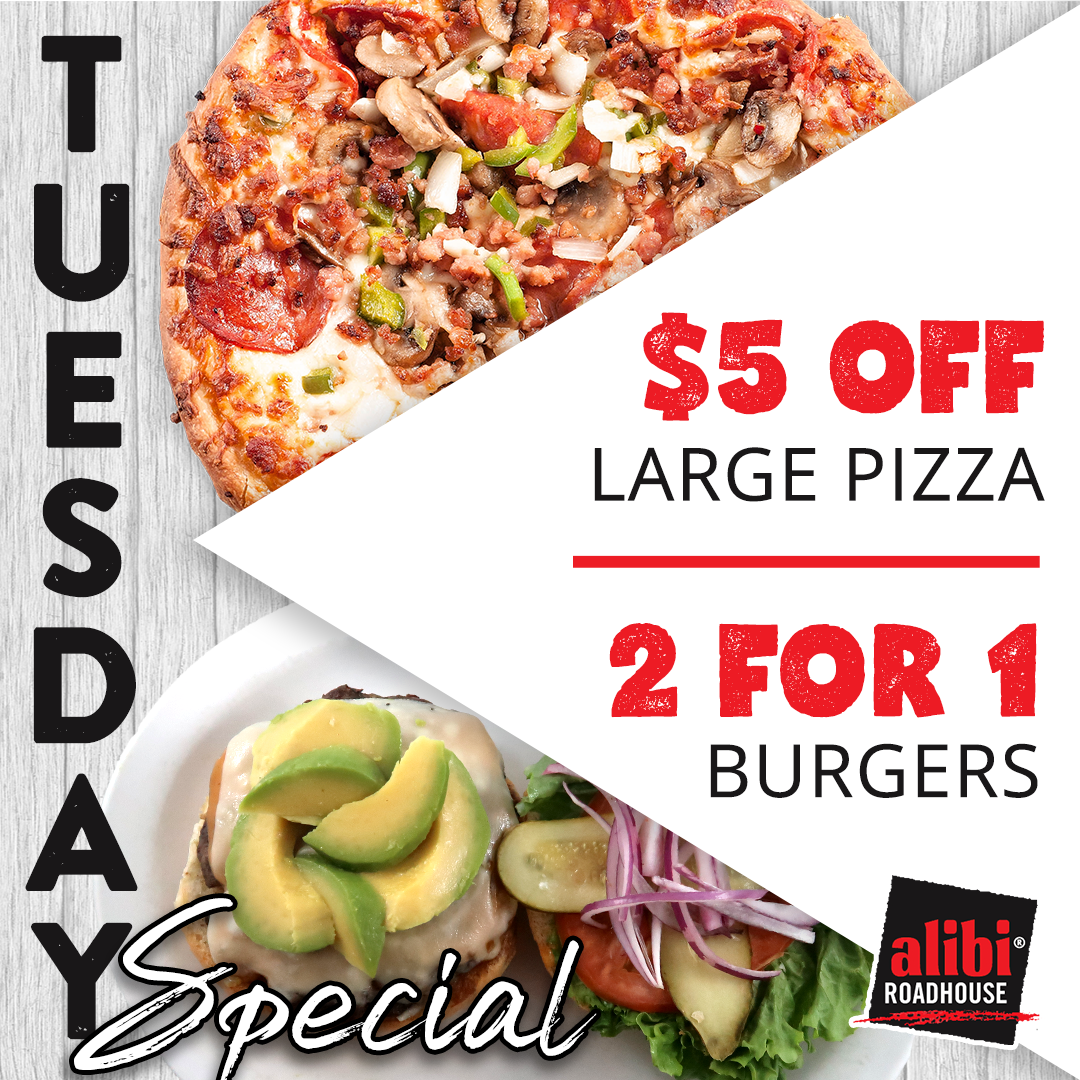 Alibi Roadhouse | Locally Owned Casual Dining Sports Bar