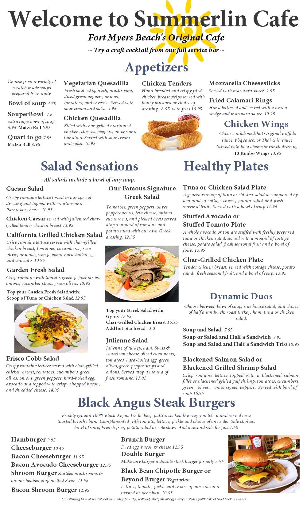 Menu | Summerlin Cafe