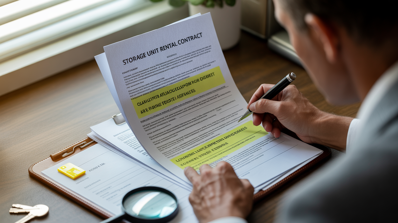 Storage Unit Contract Terms to Understand Before Signing