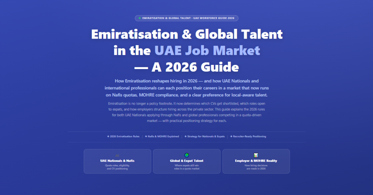 Emiratisation & Global Talent in the UAE 2026 Guide | Labeeb.ae
