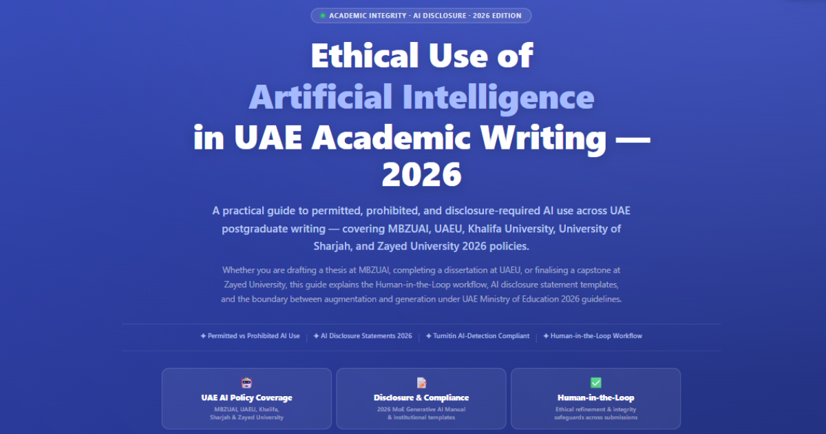 Ethical AI in UAE Academic Writing 2026 | HITL Guide – Labeeb