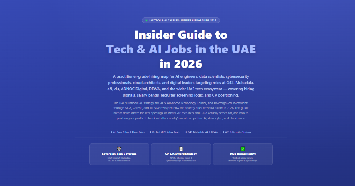 Insider Guide to Tech & AI Jobs in the UAE 2026 | Labeeb