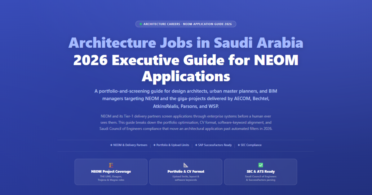Architecture Jobs in Saudi Arabia: 2026 NEOM Guide | Labeeb