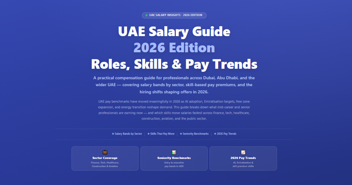 UAE Salary Guide 2026: Roles, Skills & Pay Trends | Labeeb