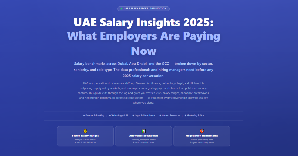 UAE Salary Insights 2026: What Employers Are Paying Now Labeeb.ae