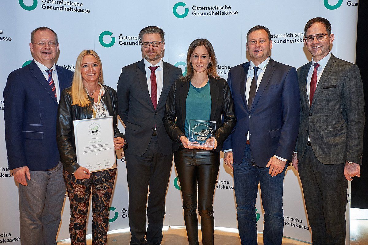 Zellinger erneut für vorbildliches Gesundheitsmanagement ausgezeichnet