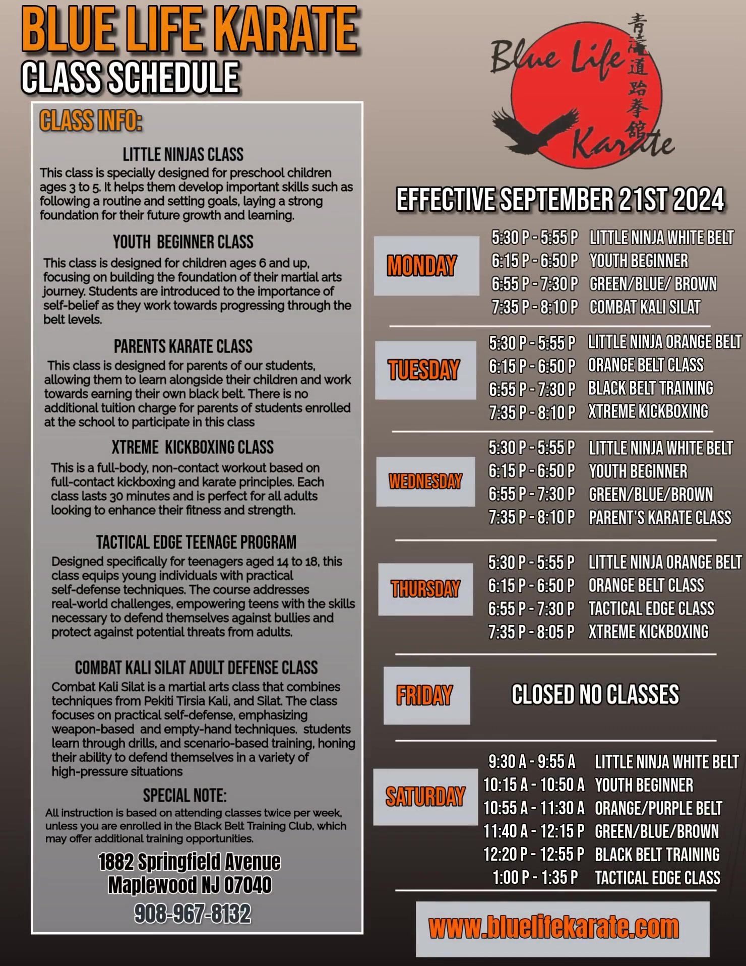 Blue Life Karate & Xtreme Kickboxing | Contact Us Now