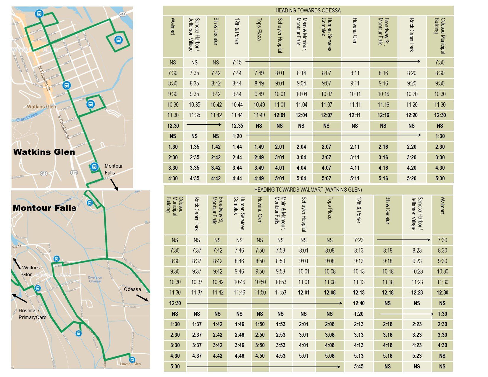 Schuyler County Transit > Routes and Schedules Schuyler County Transit > Routes and Schedules
