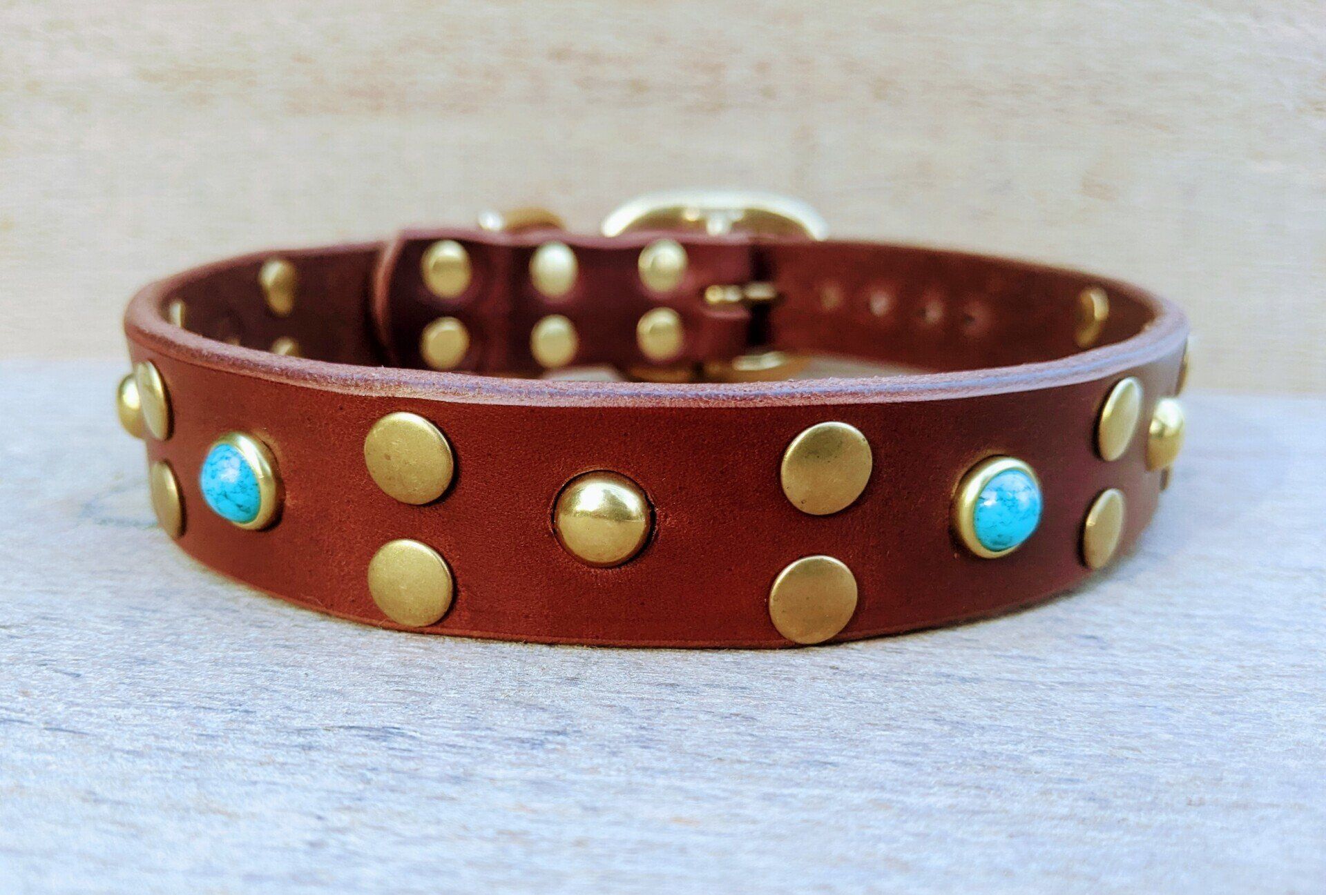 Handmade custom stylish leather dog collars