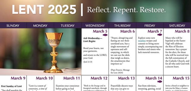 Fasting Lent 2025