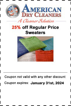 Dry Cleaning Coupons & Specials: Charlotte NC | American Dry Cleaners