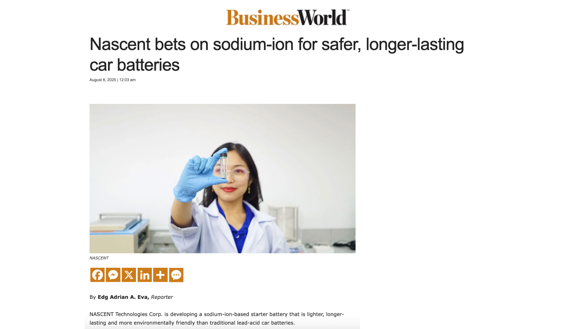 Energy Storage Solutions | Nascent Batteries