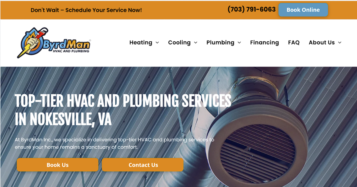 HVAC & Plumbing Services | ByrdMan Inc | Nokesville, VA