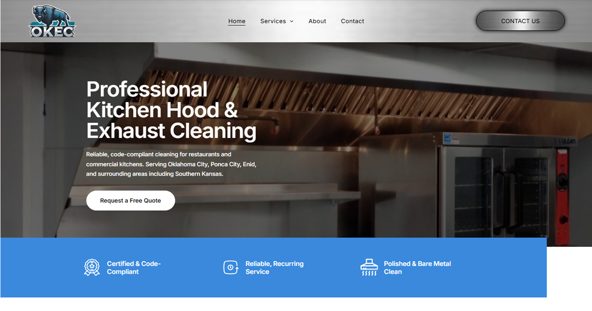 Kitchen Exhaust & Hood Cleaning in Oklahoma – OKEC, LLC