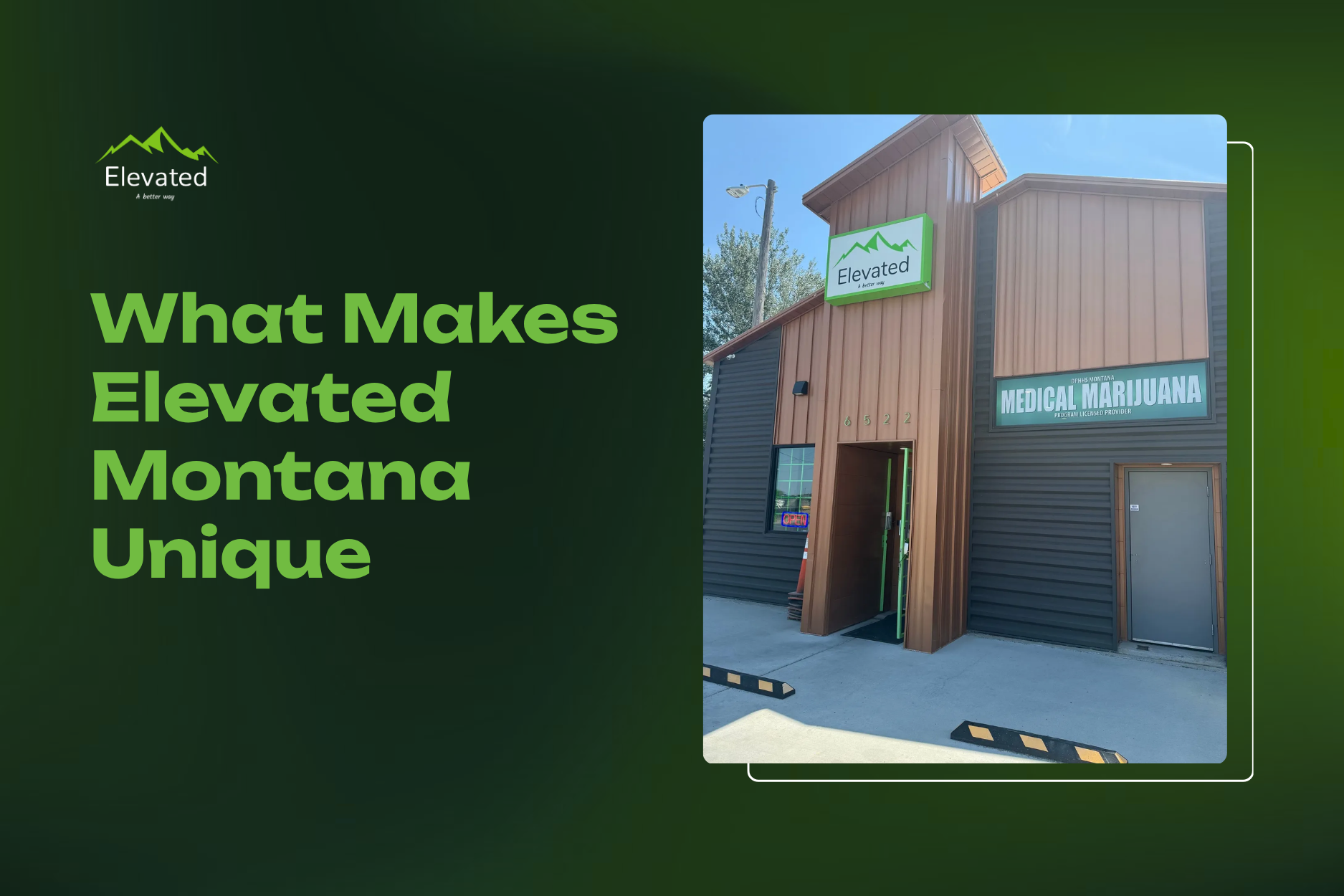 What Makes Elevated Montana Unique | Montana-Grown Cannabis