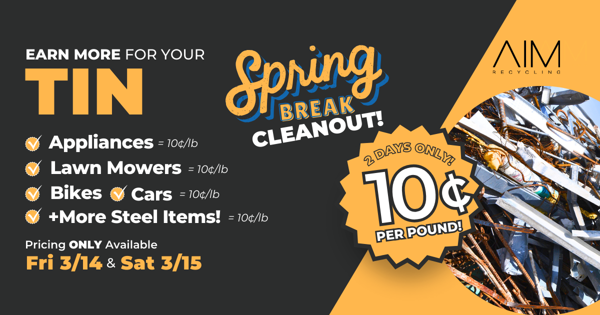 Spring Cleanout 2025 | East Texas Scrap Metal Recycling