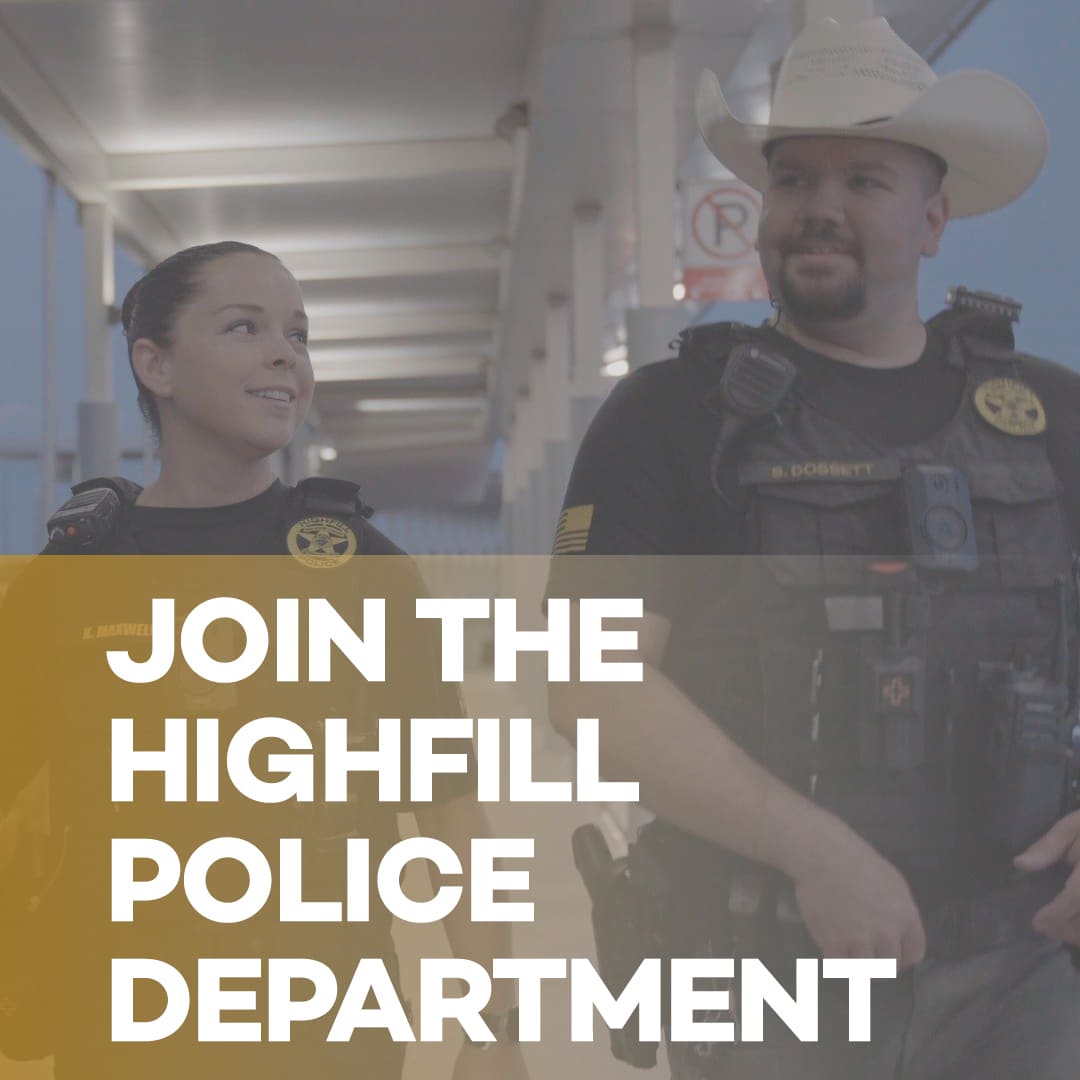 Join the Highfill Police Department – Highfill Arkansa
