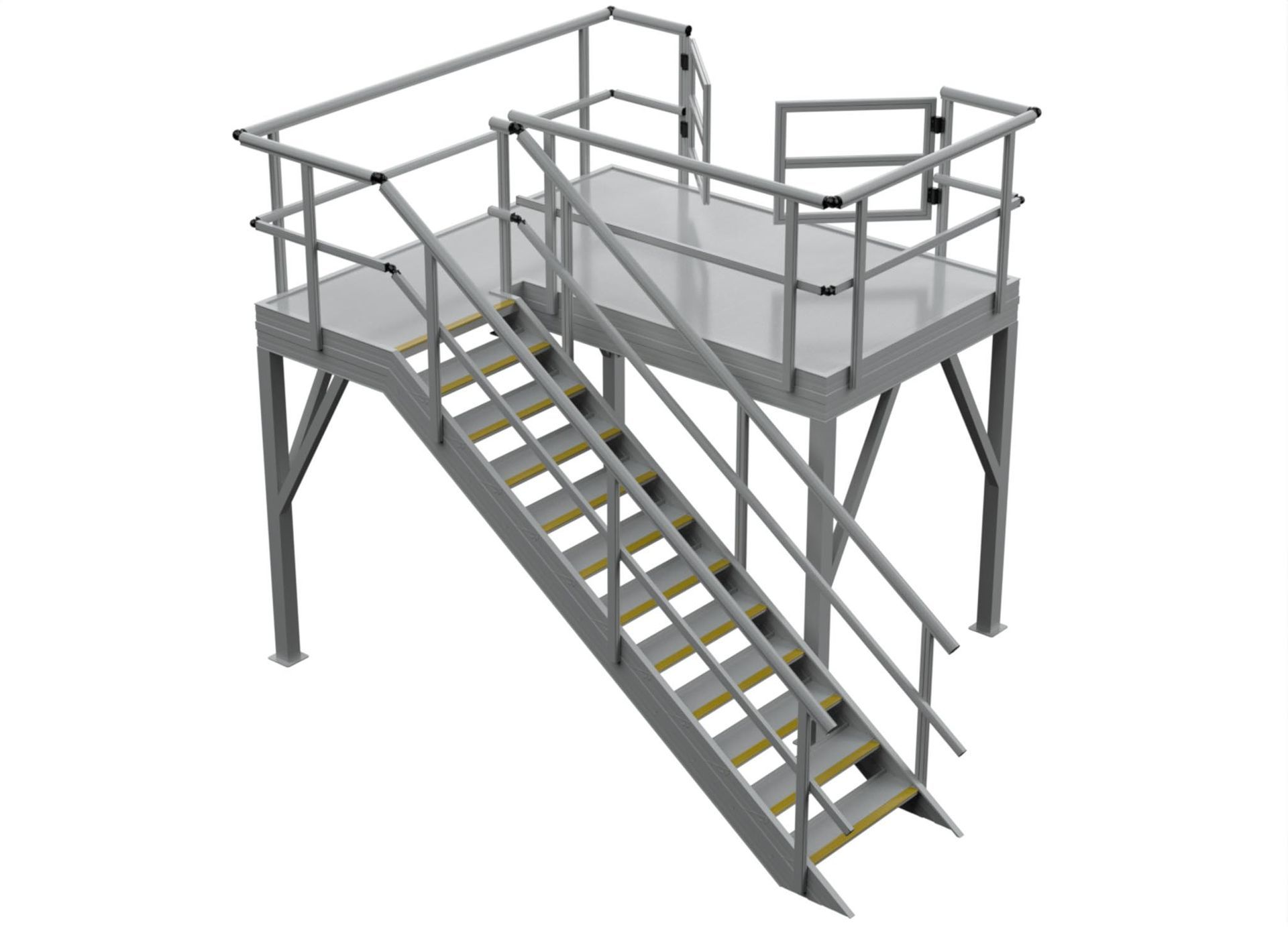 Mezzanine Access Stair Platforms Design & Manufacturing