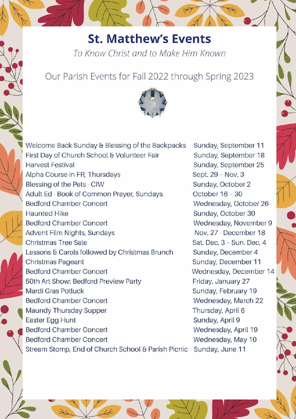 Parish Events