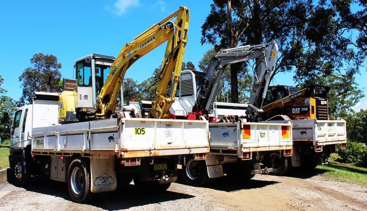 Earthmoving Equipment Nambucca Valley | Blue Dog Earthmoving