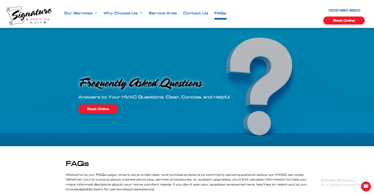 HVAC FAQs: Answers to Common Questions | Signature H&A