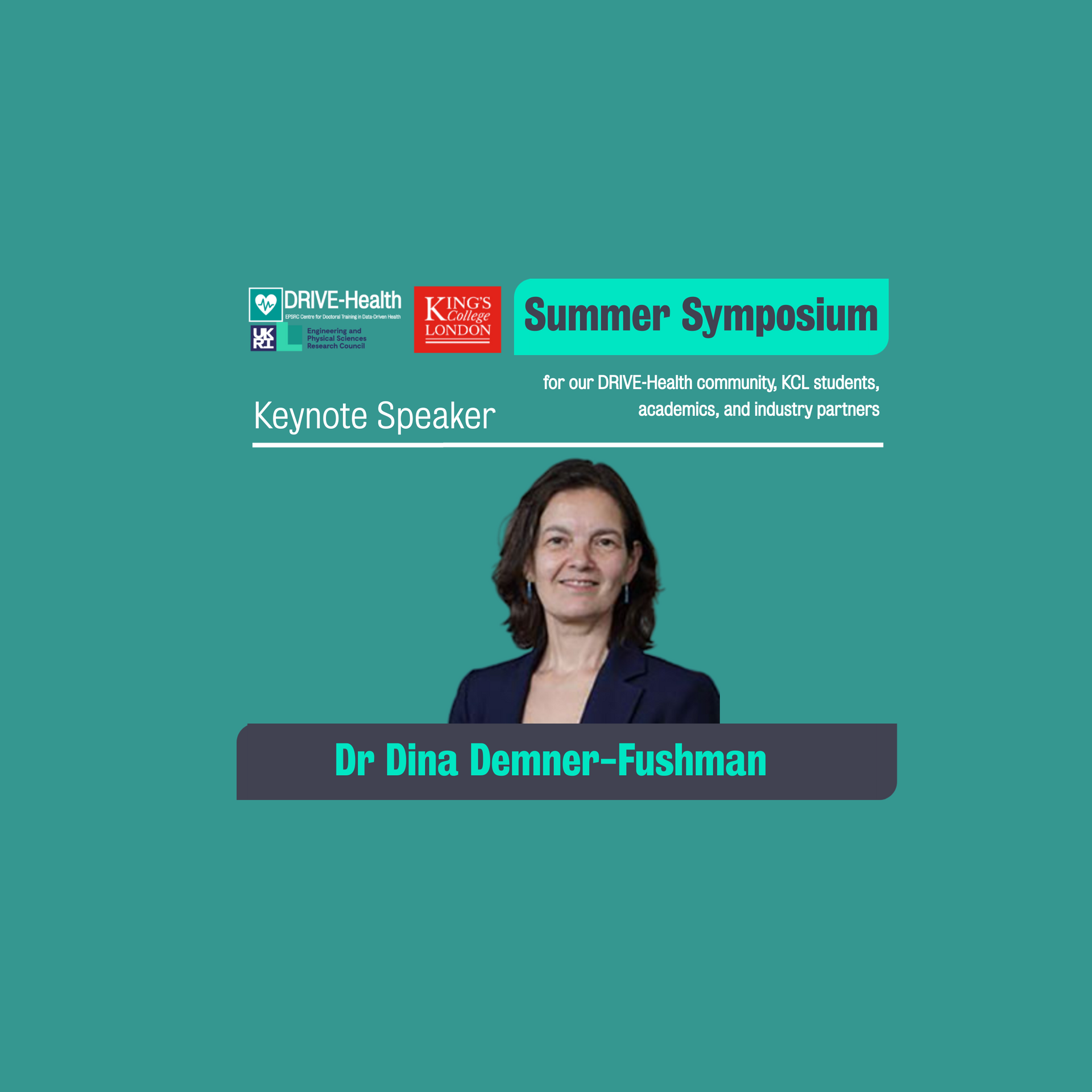 King's EPSRC DRIVE-Health Centre for Doctoral Training