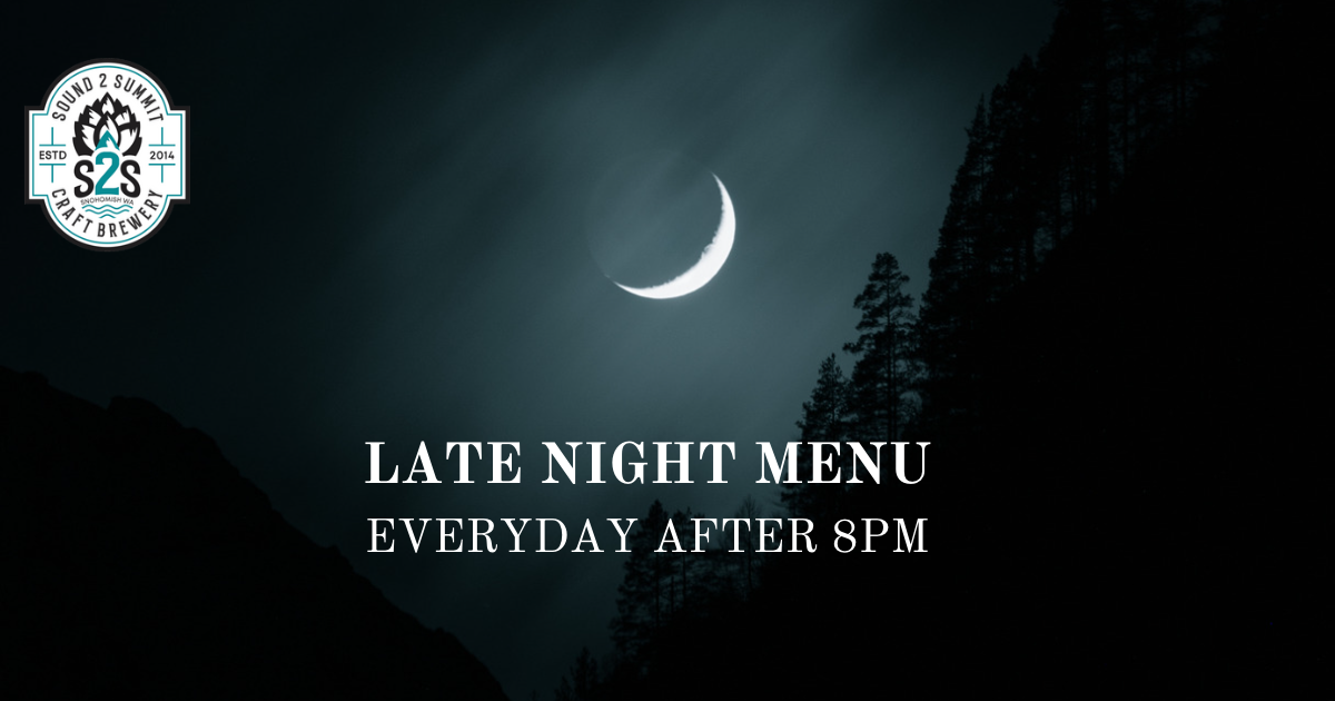 Happy Hour pricing after 8PM at Sound to Summit