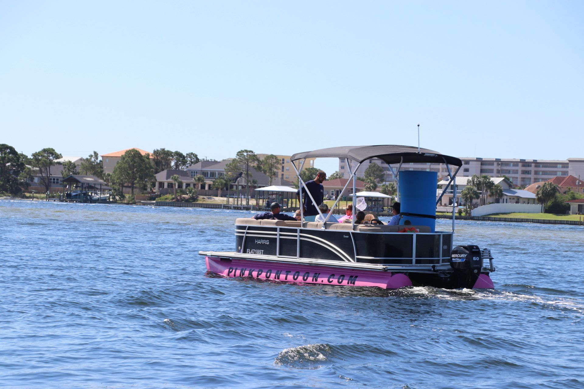 Destin Pontoon Boat Rentals | Jennie Lou’s Pink Pontoon